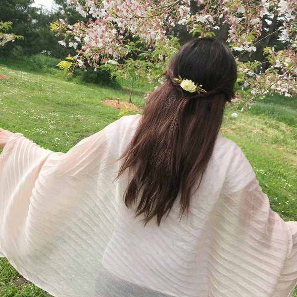 Rose Weed Comb - Coral & Copper weed wedding hair accessory – Smokies ...